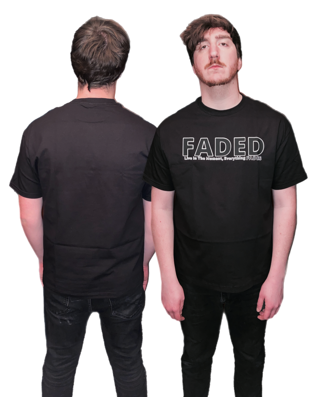 Faded (Black Logo/Black T-Shirt) Unisex T-Shirt – Faded Fabrics
